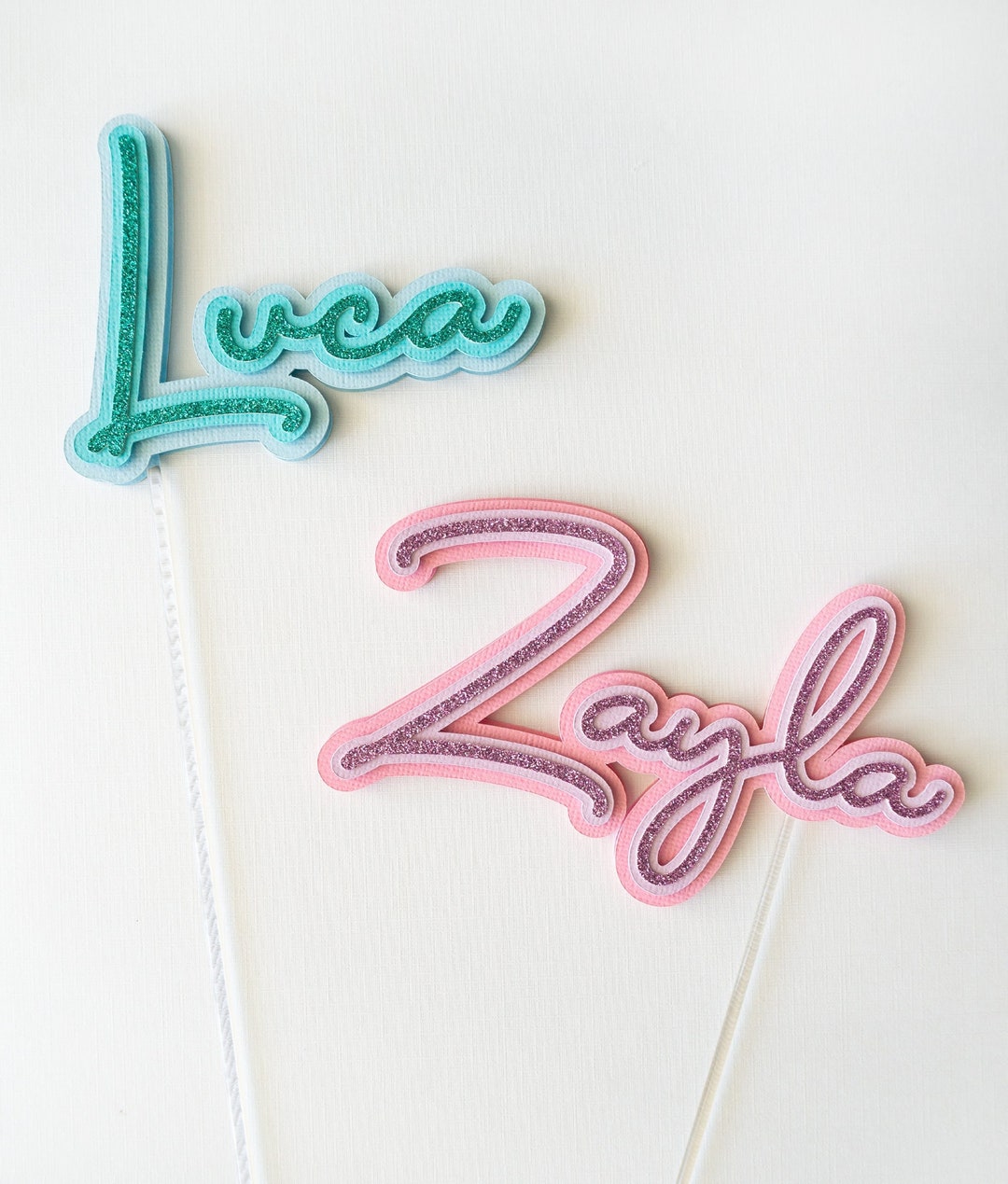 Name Cake Topper, Personalised, Custom Birthday Party Decorations ...