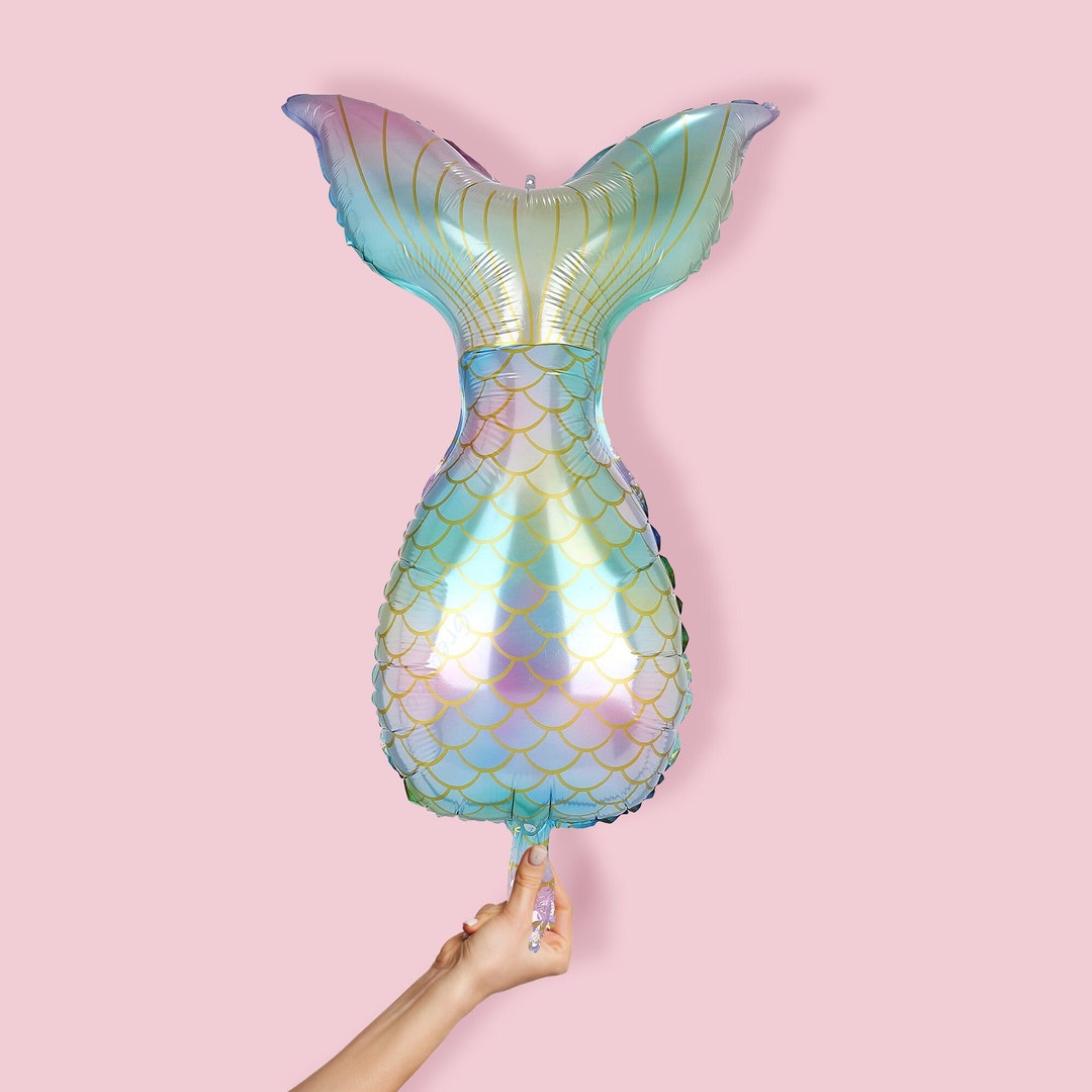 Mermaid Tail Foil Balloon Under the Sea Little Mermaid Kids - Etsy