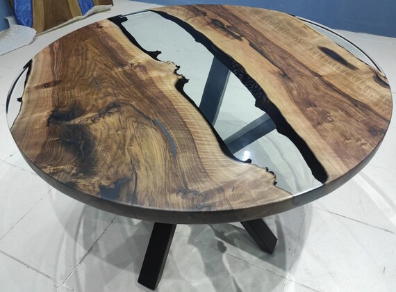 Epoxy Resin Round Dining Table- Round Livingroom Table