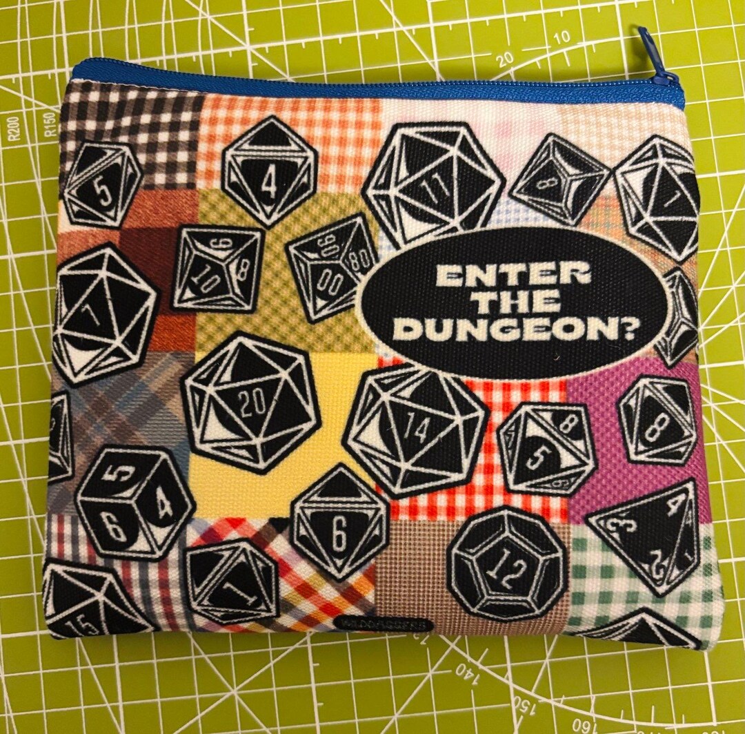 Patchwork Dice Bag, Dungeon and Dragons TTRPG Zipper Bag Pouch - Etsy
