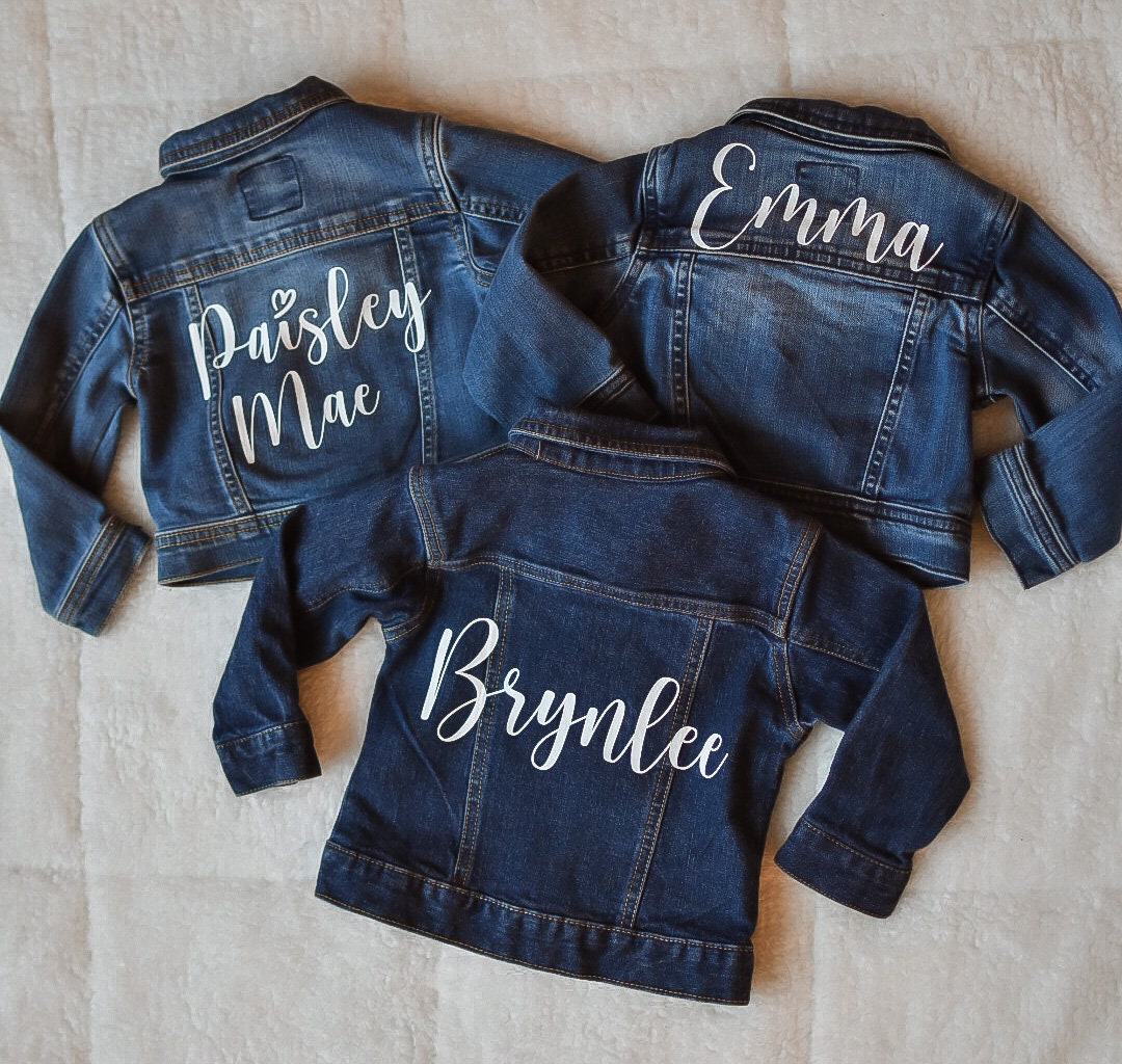 Personalized Jean Jacket / Kids Jean Jacket / Toddler Jean Jacket ...