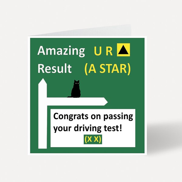 Driving Test Card - Etsy UK