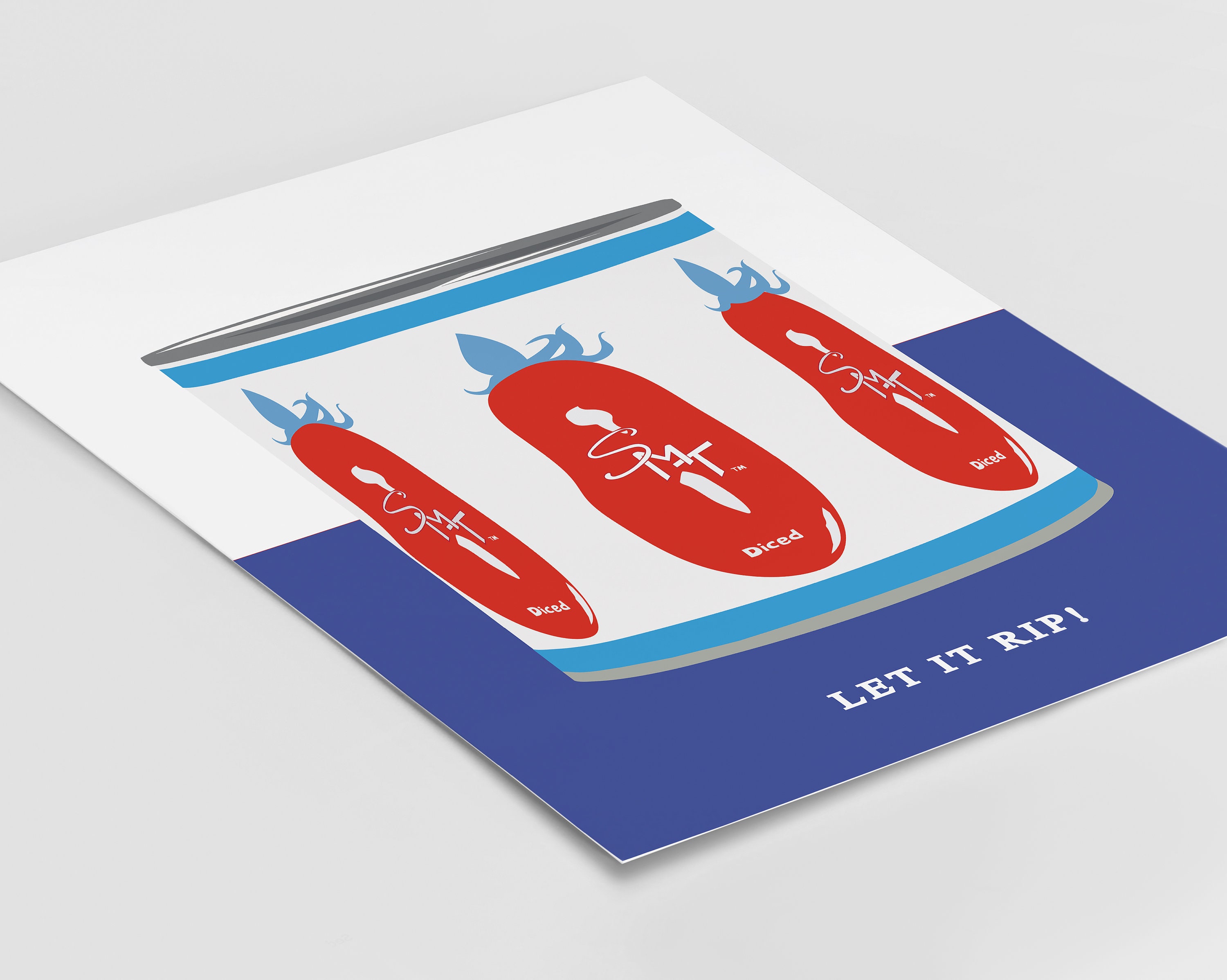 Let It RIP the Bear Print A4 A3 A2 and A1 Unframed - Etsy