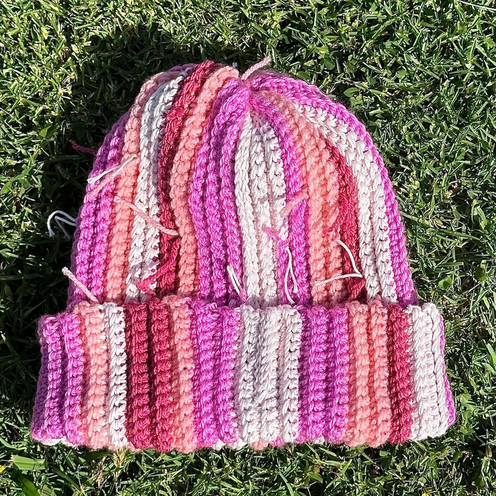 Scrap Yarn Beanie CROCHET PATTERN - Etsy