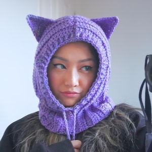 Cat Ear Balaclava Crochet Pattern - Etsy