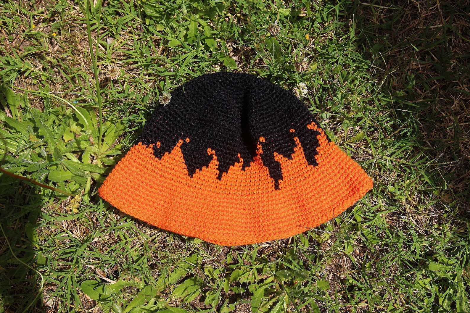 Flame Bucket Hat Crochet PATTERN size Adjustable Simple | Etsy