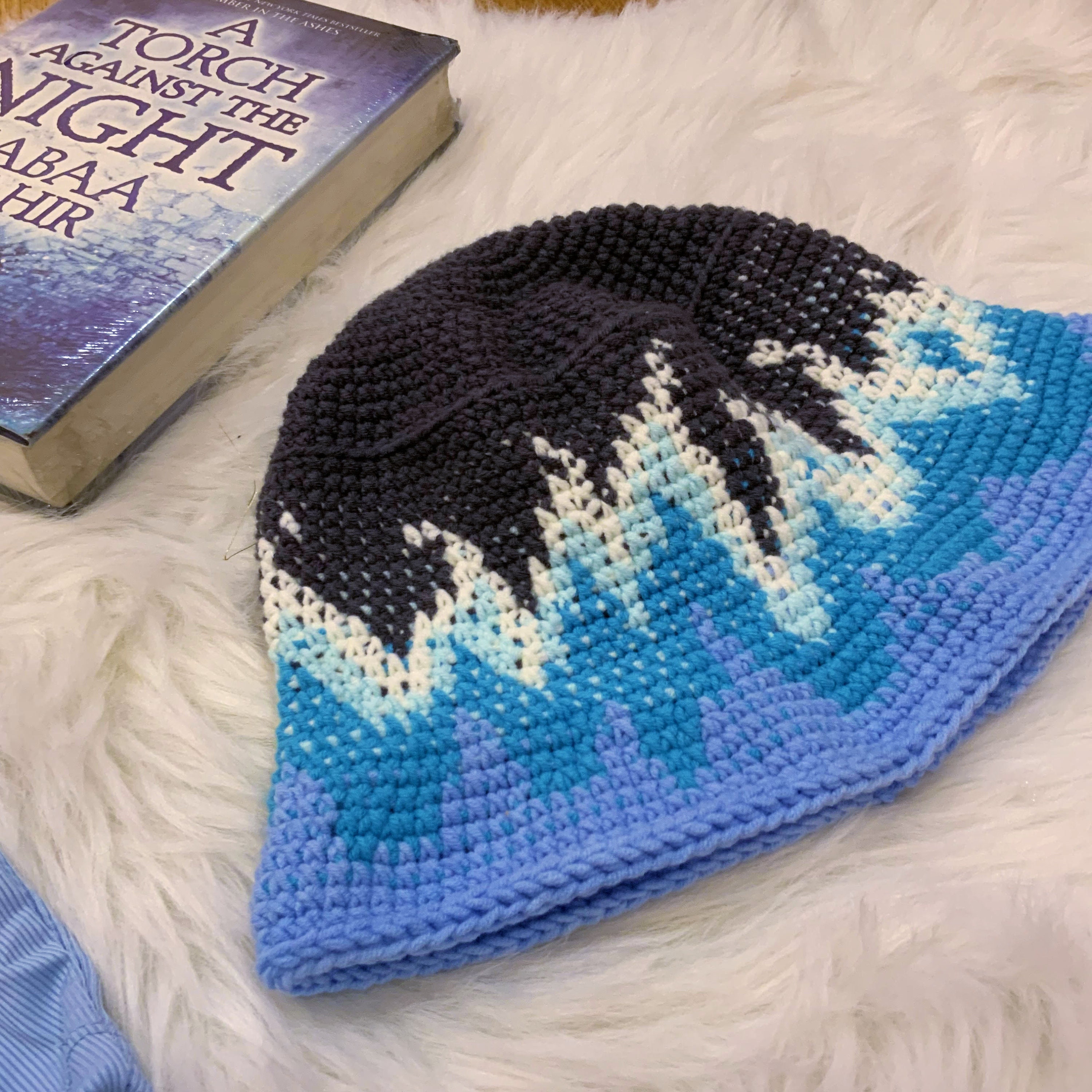 Flame Bucket Hat Crochet PATTERN size Adjustable | Etsy Australia