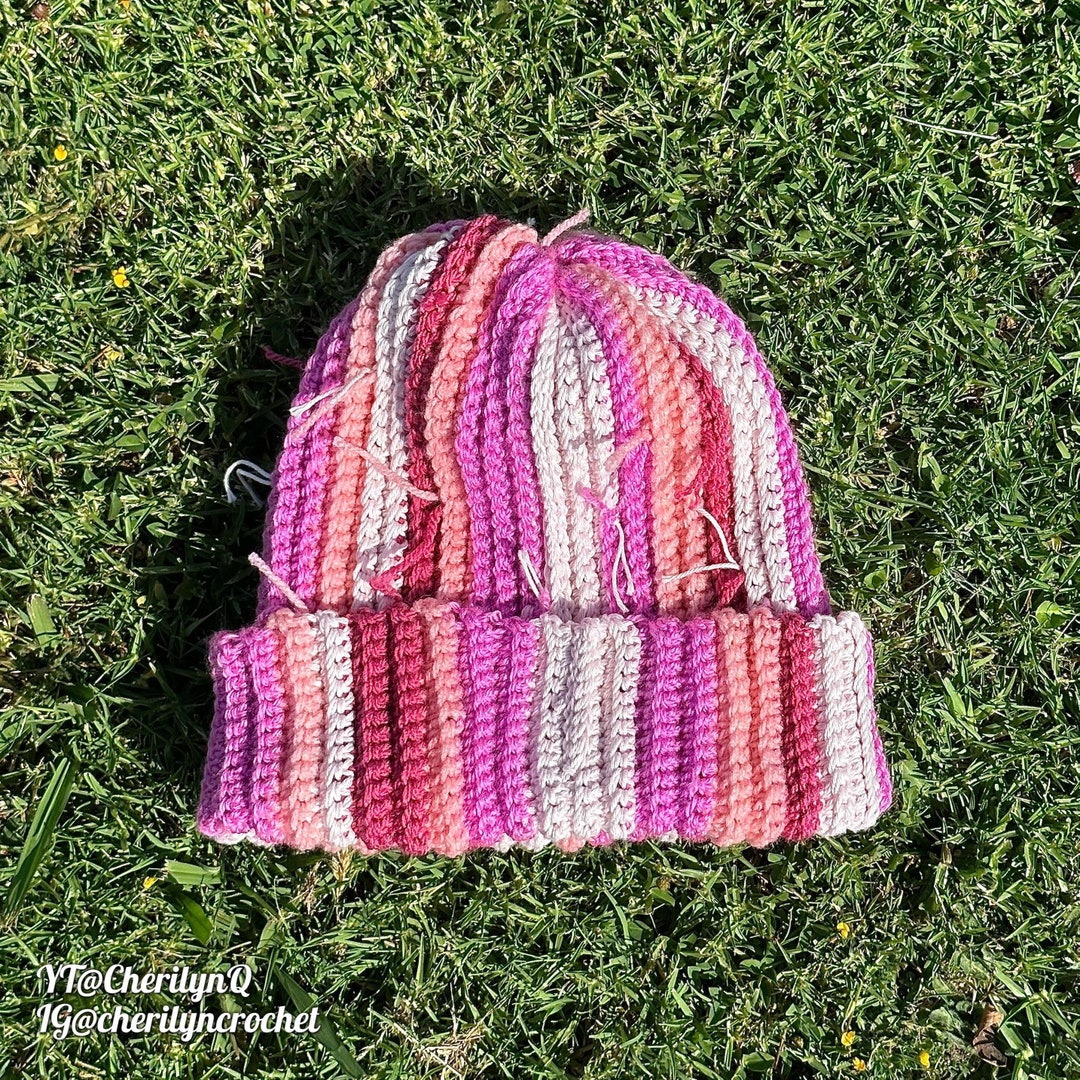 Scrap Yarn Beanie CROCHET PATTERN - Etsy