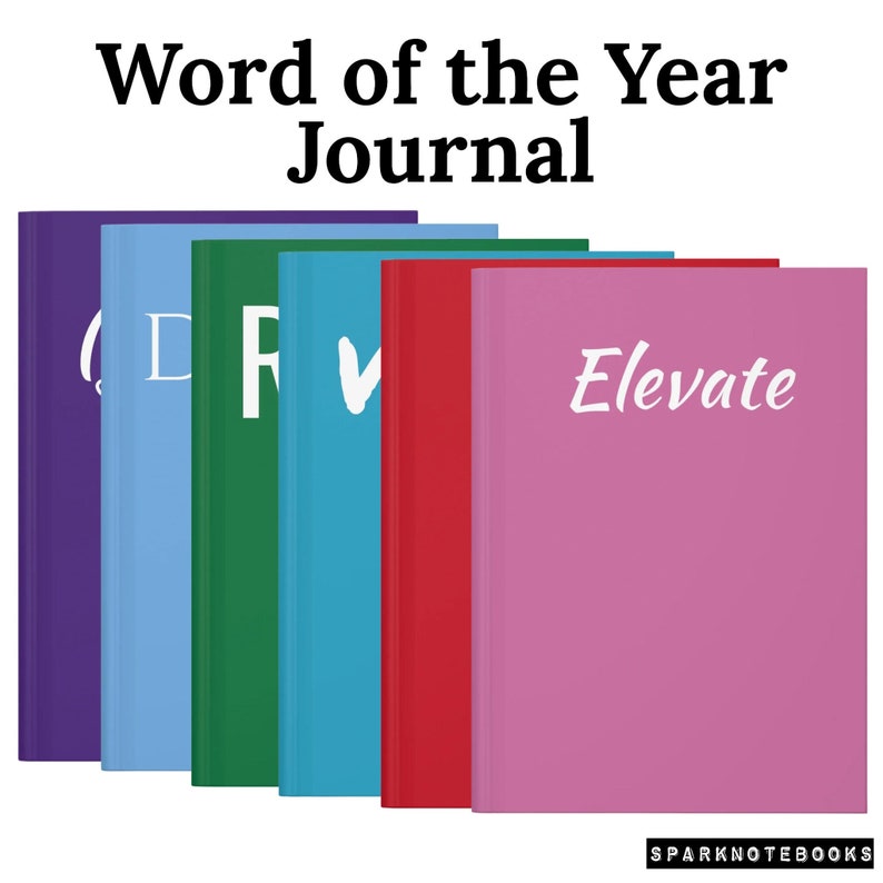 Personalized Journal Word of the Year Hardcover Journal - Etsy