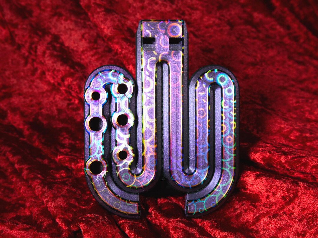 Holographic D Major Octo Tune - Unique Twisted Drone Flute / Whistle ...