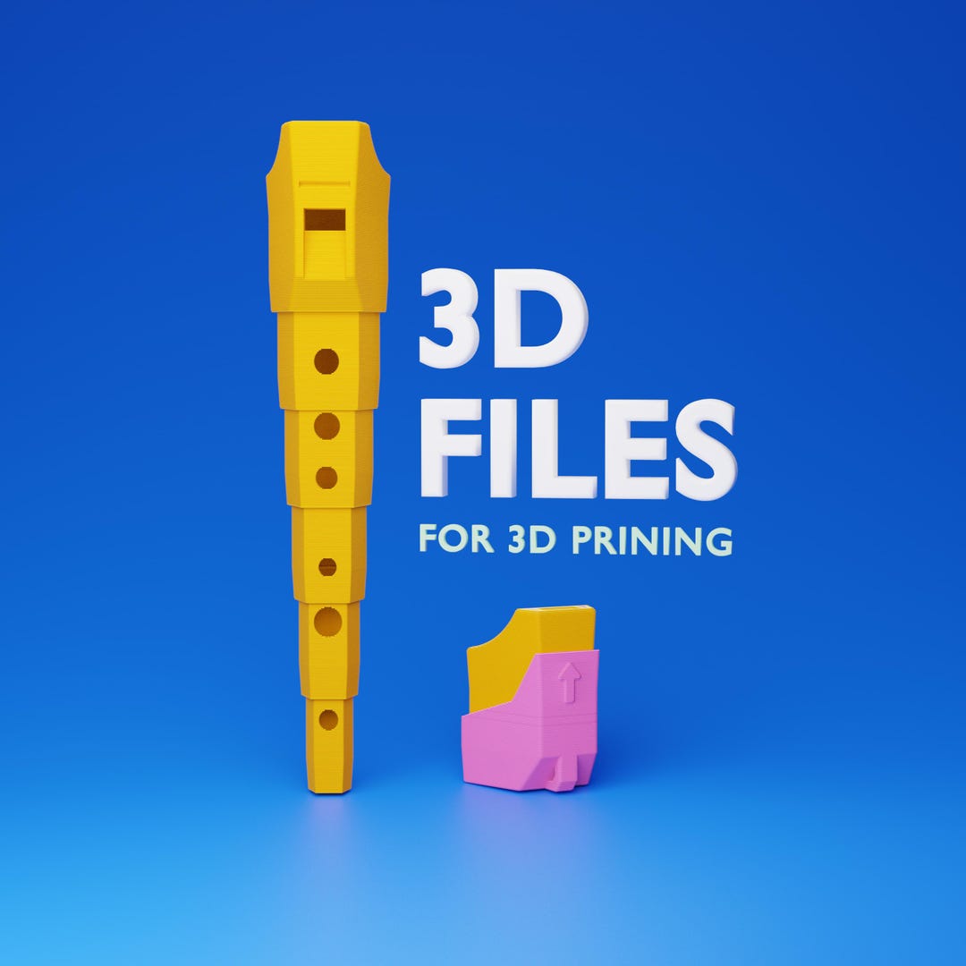 Key Tune - 3D Printable Telescopic Key Chain Flute Files | STL | Wind ...