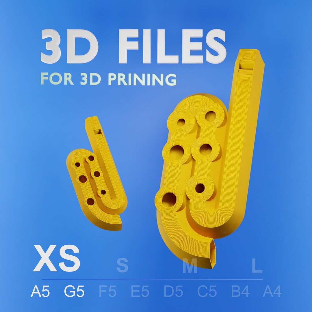 Octo Tune XS Flute Pack 3D Printable Flute Files Major Scale. STL ...