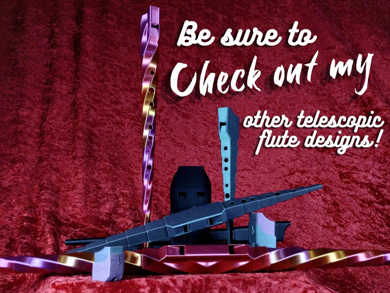 3D Printable Drone Flute 3D FILES. A Travel-friendly Unique Musical ...