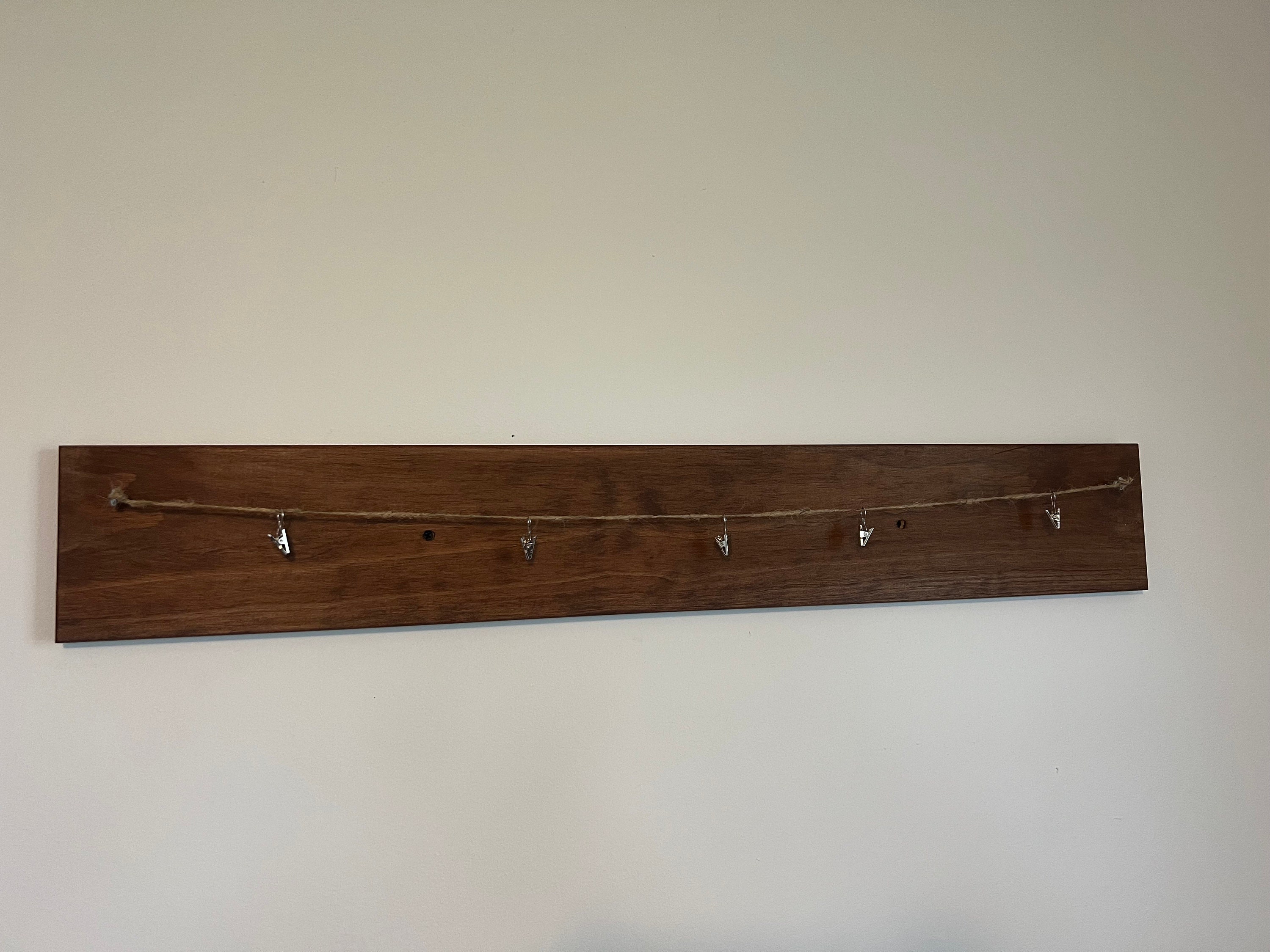 Wood Art Display Board With Clips, Kids School Art Display - Etsy