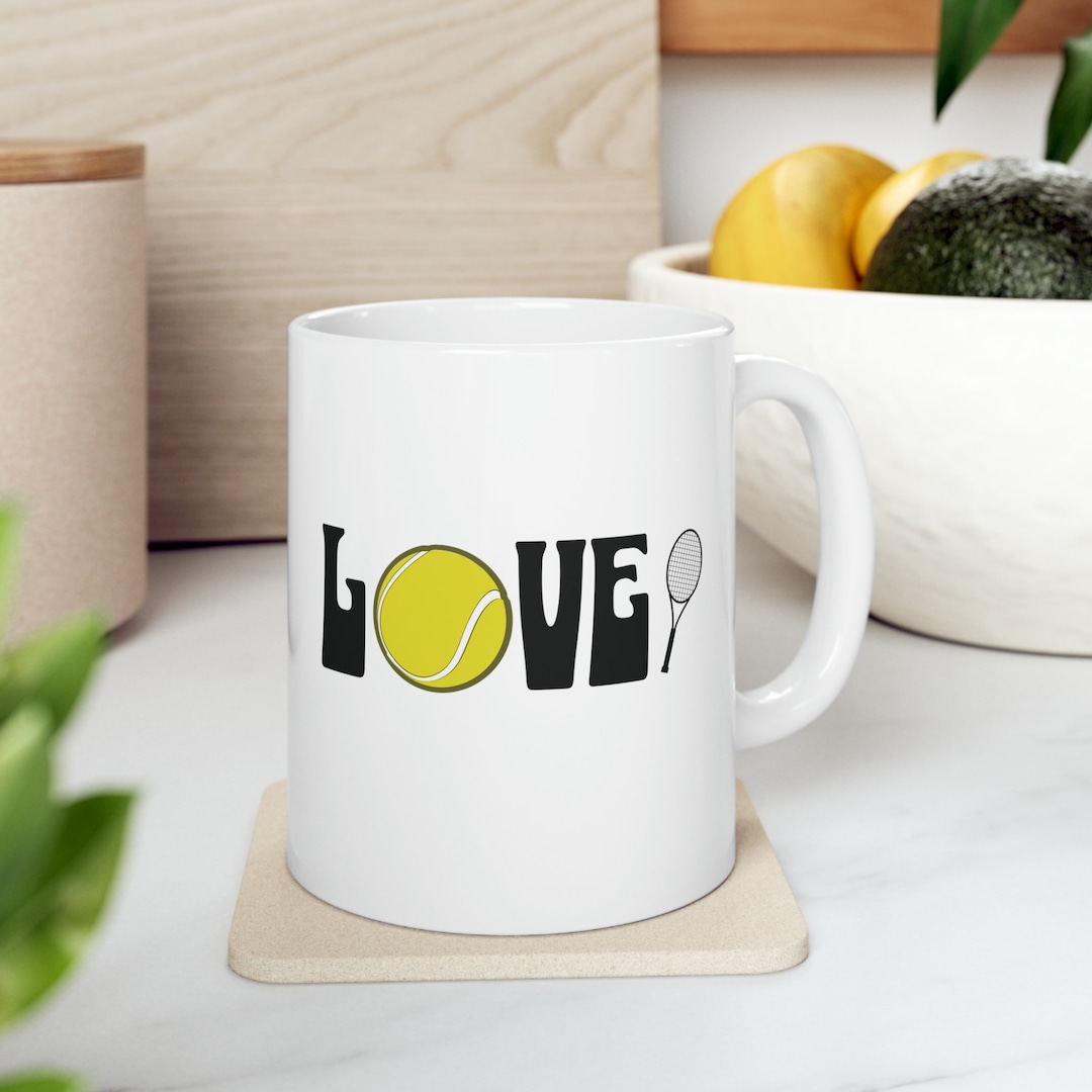 Tennis love Ceramic Mug, 11oz // Tennis Mug // Tennis Player Gift ...