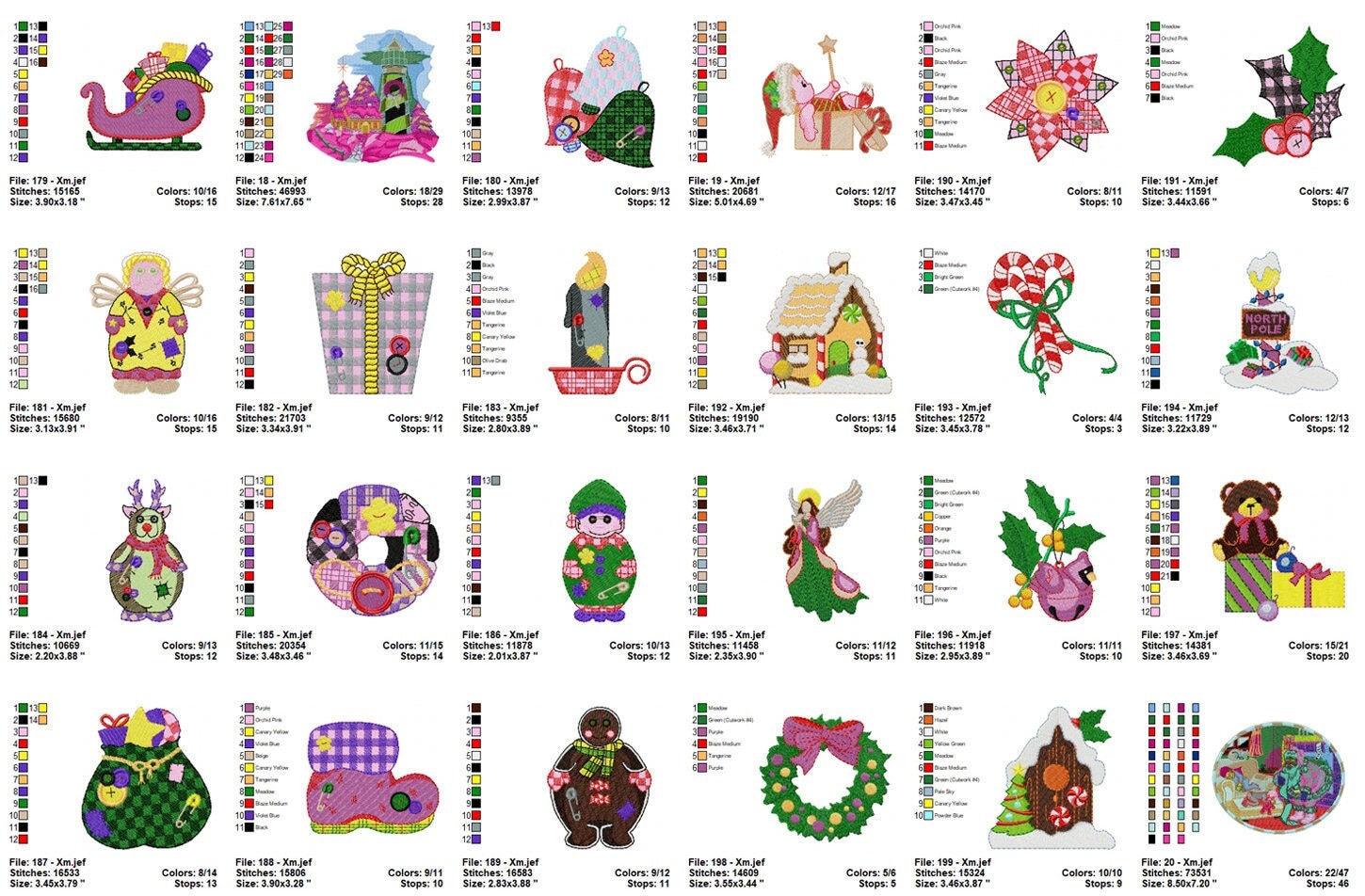 230 Christmas Embroidery Designs Bundle Xmas Merry Chrismas - Etsy