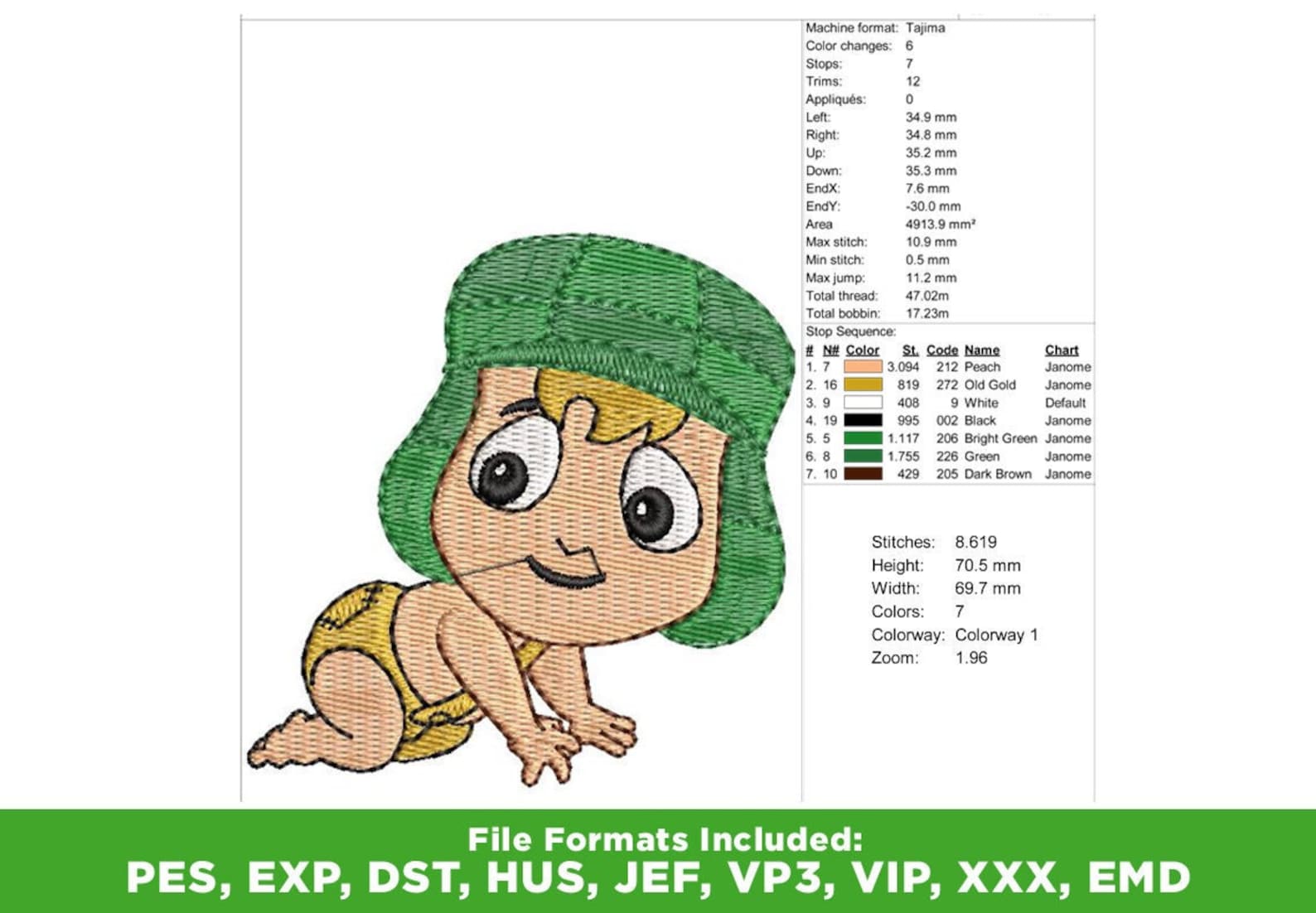 El Chavo Del 8 Bundle Baby Embroidery Baby Aplique Cute - Etsy