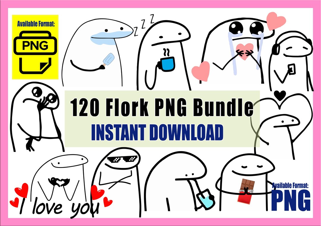 Paquete 120 Flork PNG Flork lindo, imágenes prediseñadas para ...