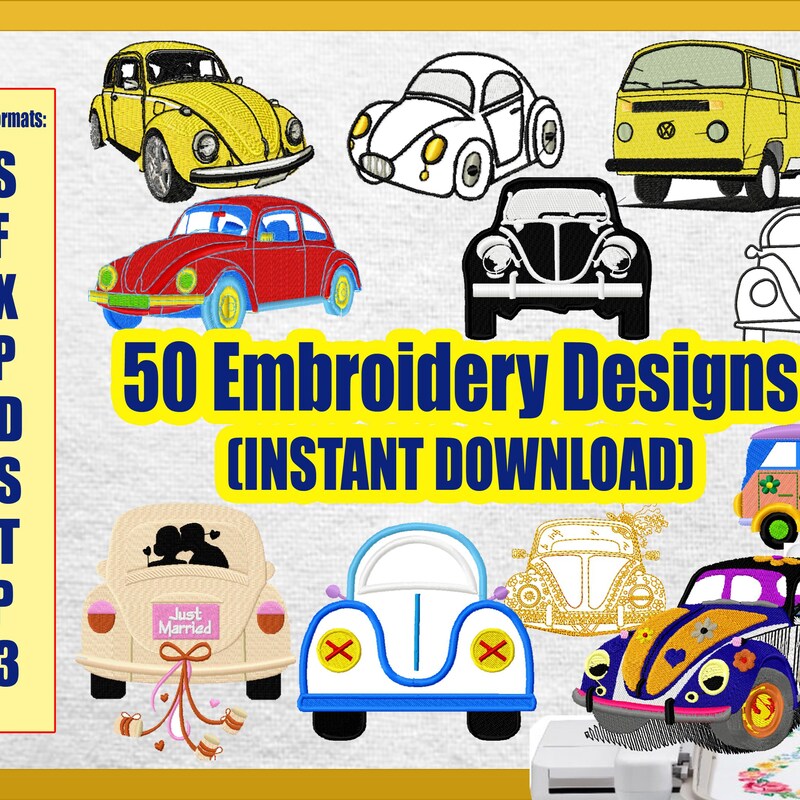 Vw Embroidery - Etsy