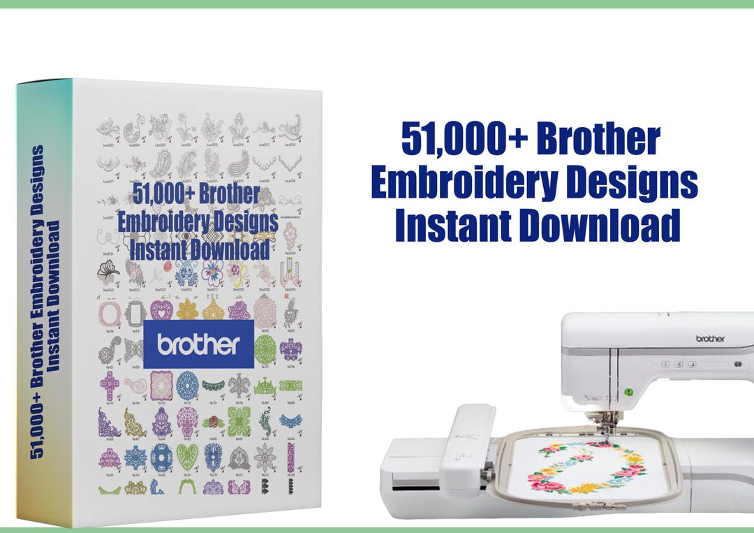 51,000 Brother Embroidery Designs Instant Download - Etsy Australia