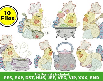 Country Kitchen Embroidery - Etsy