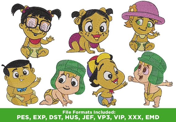 El Chavo Del 8 Bundle Baby Embroidery Baby Aplique Cute - Etsy