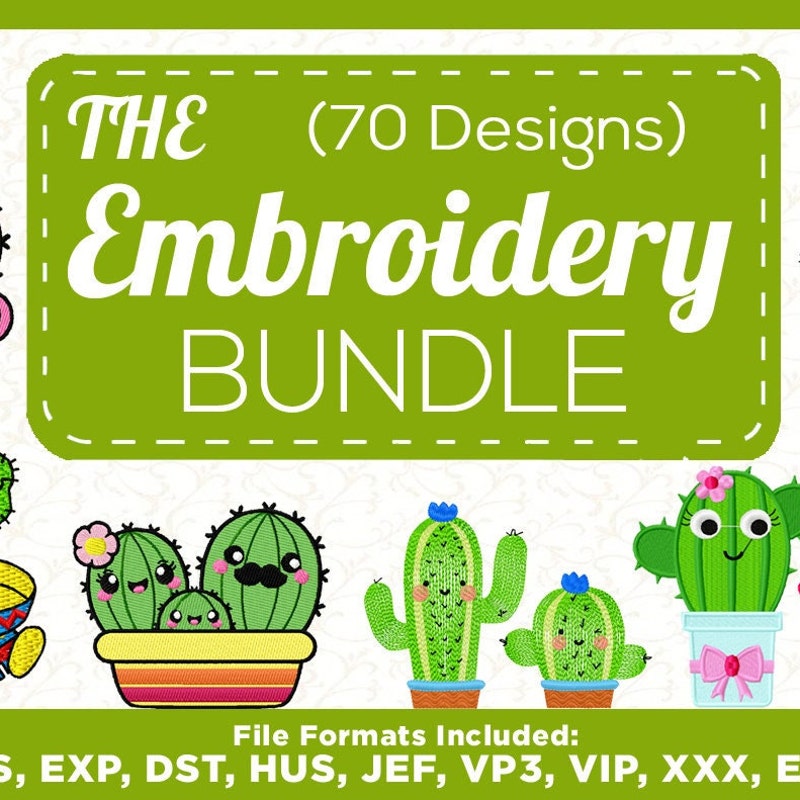 Cactus Embroidery - Etsy