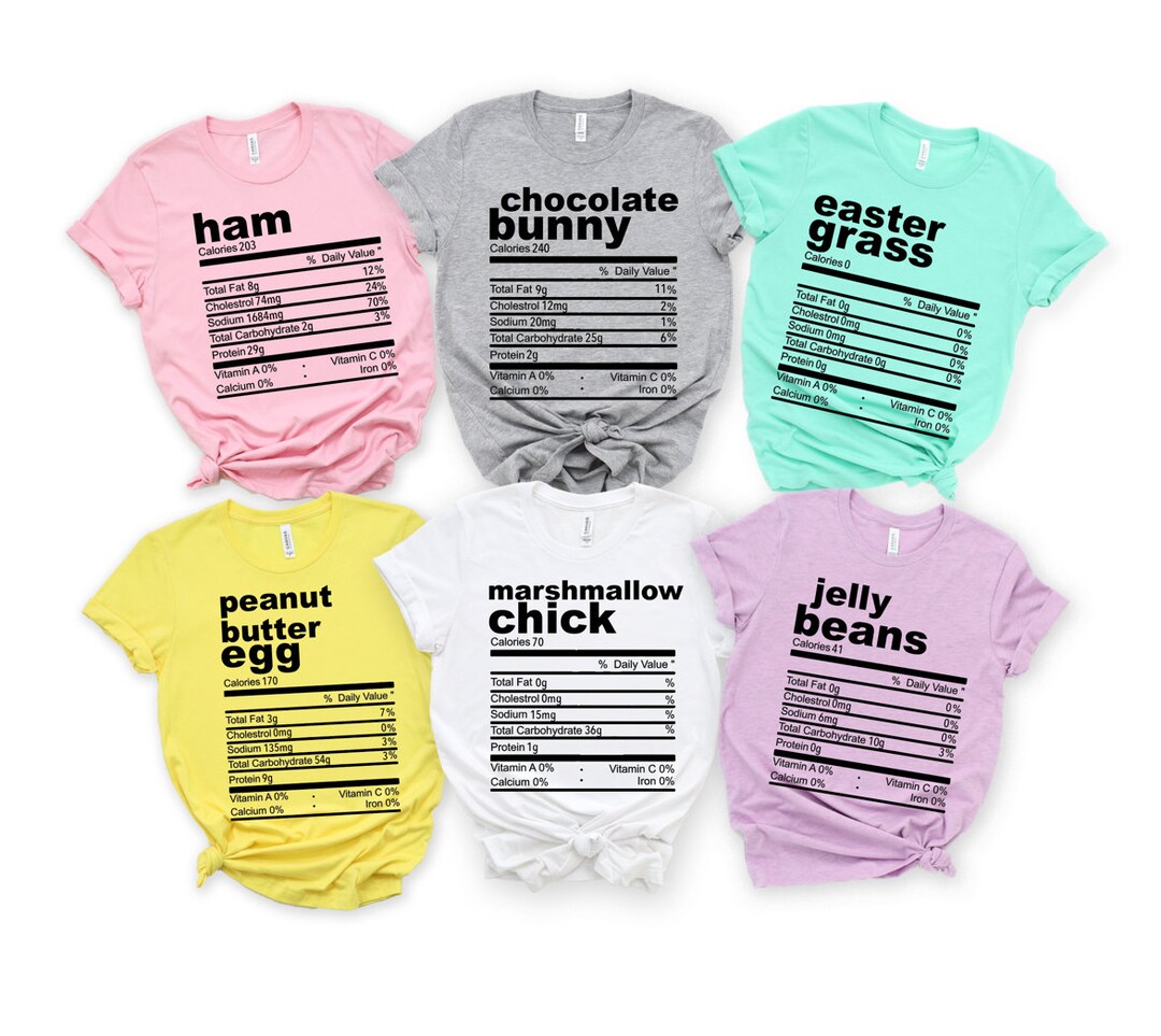 Funny Easter Shirts Easter Nutrition Shirts for Groups Easter Shirts ...