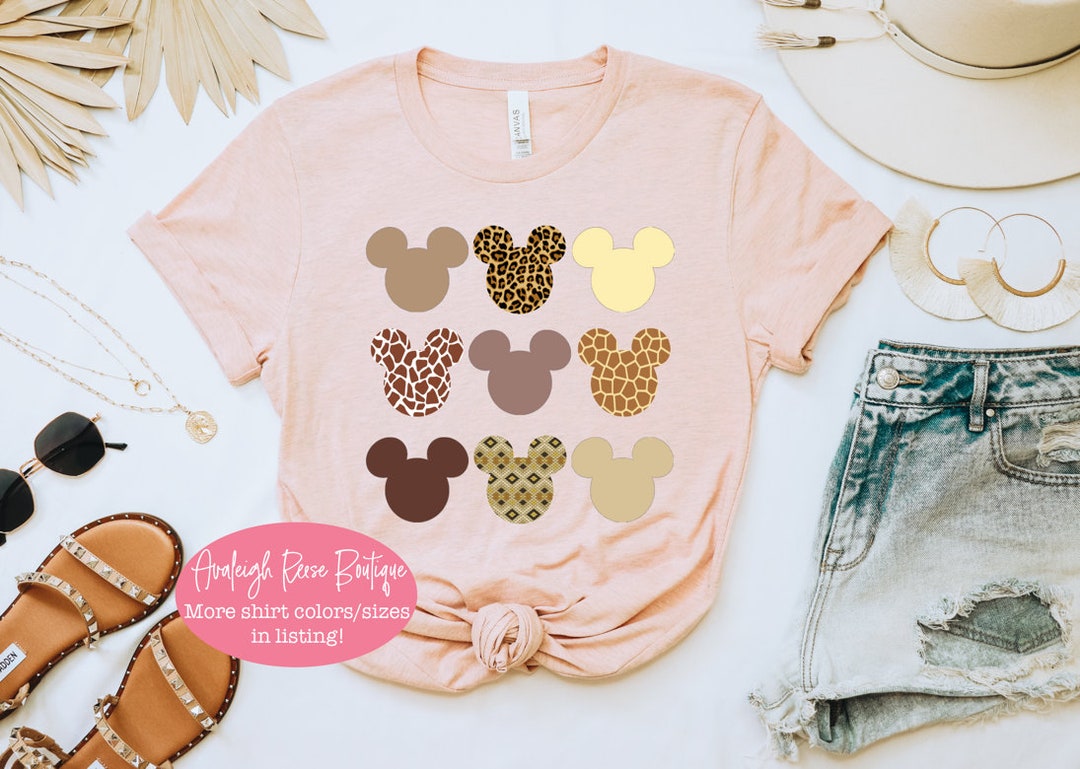 Leopard Mickey Ears animal Cheetah Leopard Print Ears Safari - Etsy