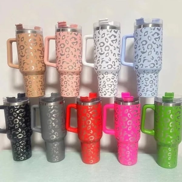 Pink Leopard Stanley Cup - Etsy