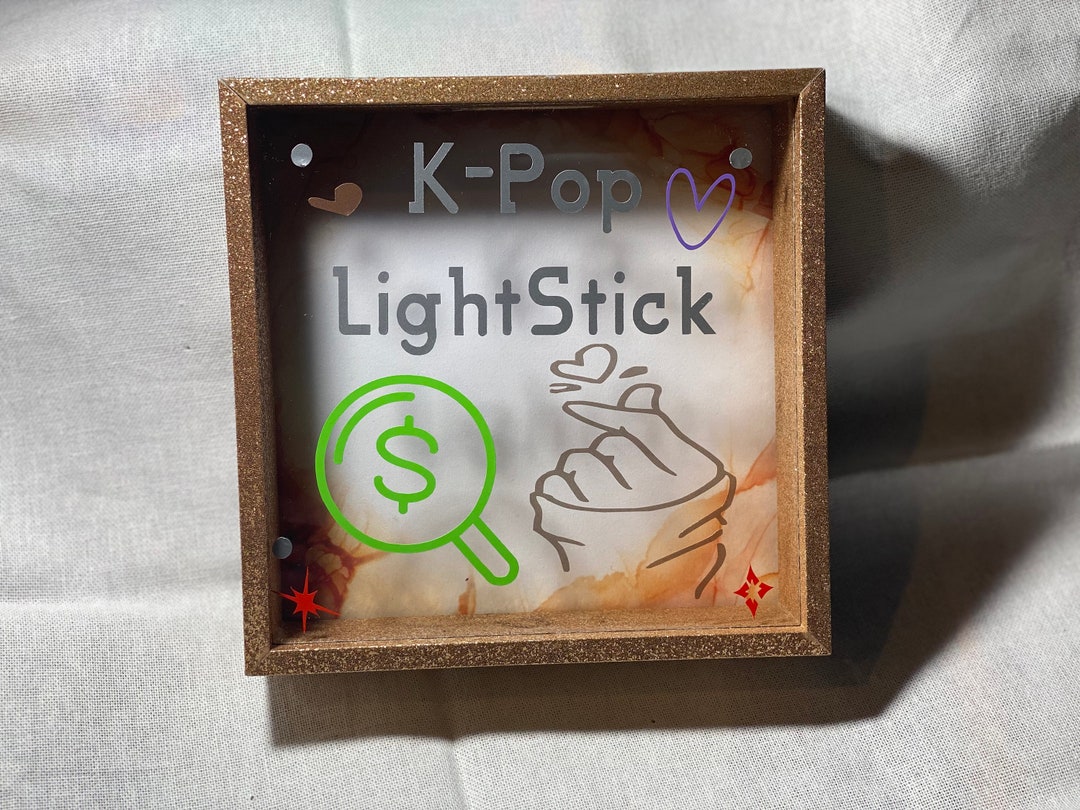 K-pop Money Shadow Box Saving With Freebies Included! - Etsy