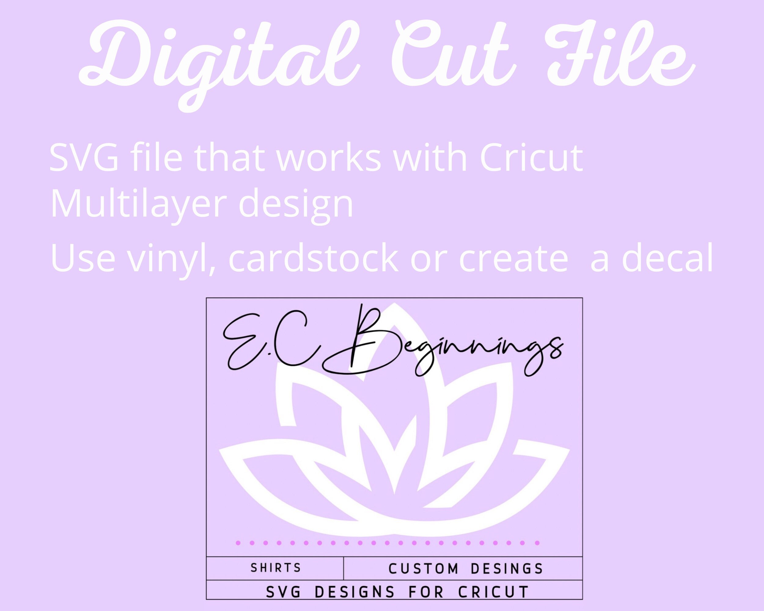Cute Female Cat SVG Digital File for Cricut Cutting Machine. Multilayer ...