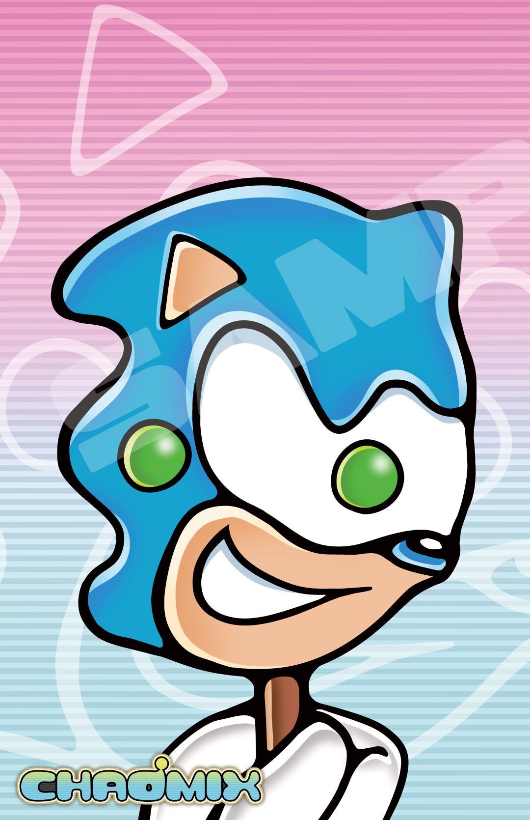 Sonic Poster chaomix Sonic Ice-cream | Etsy