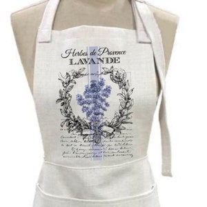 French Country, Ruffled Apron, Farmhouse, Lavender, Spring, Mother's ...