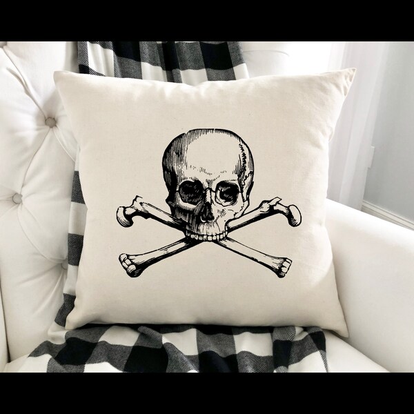 Skull Pillow - Etsy
