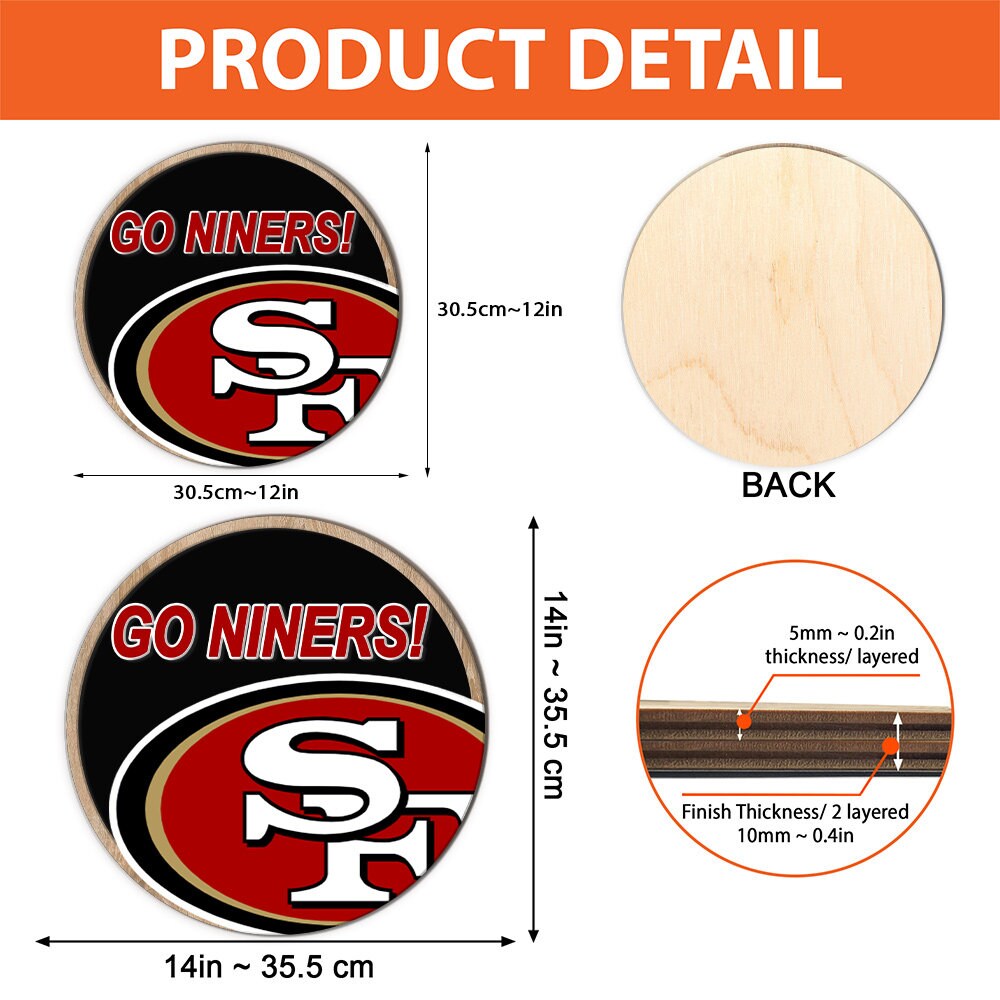 Go Niners 49ers Football Sign San Francisco Football Sign - Etsy