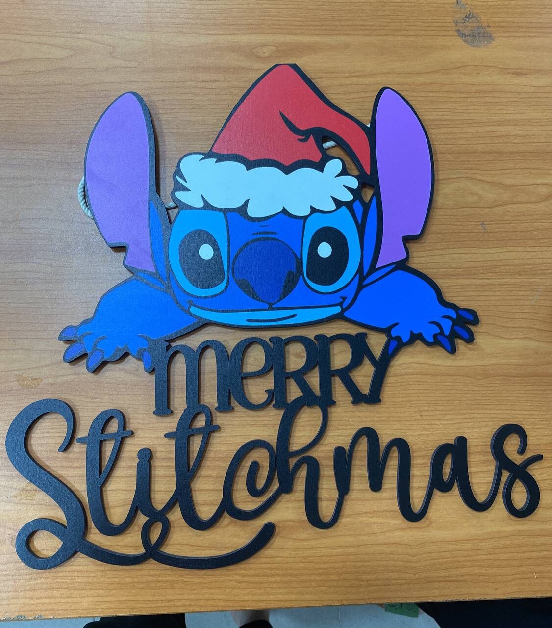 Personalized Merry Stitchmas Sign, Lilo and Stitch Sign, Christmas ...