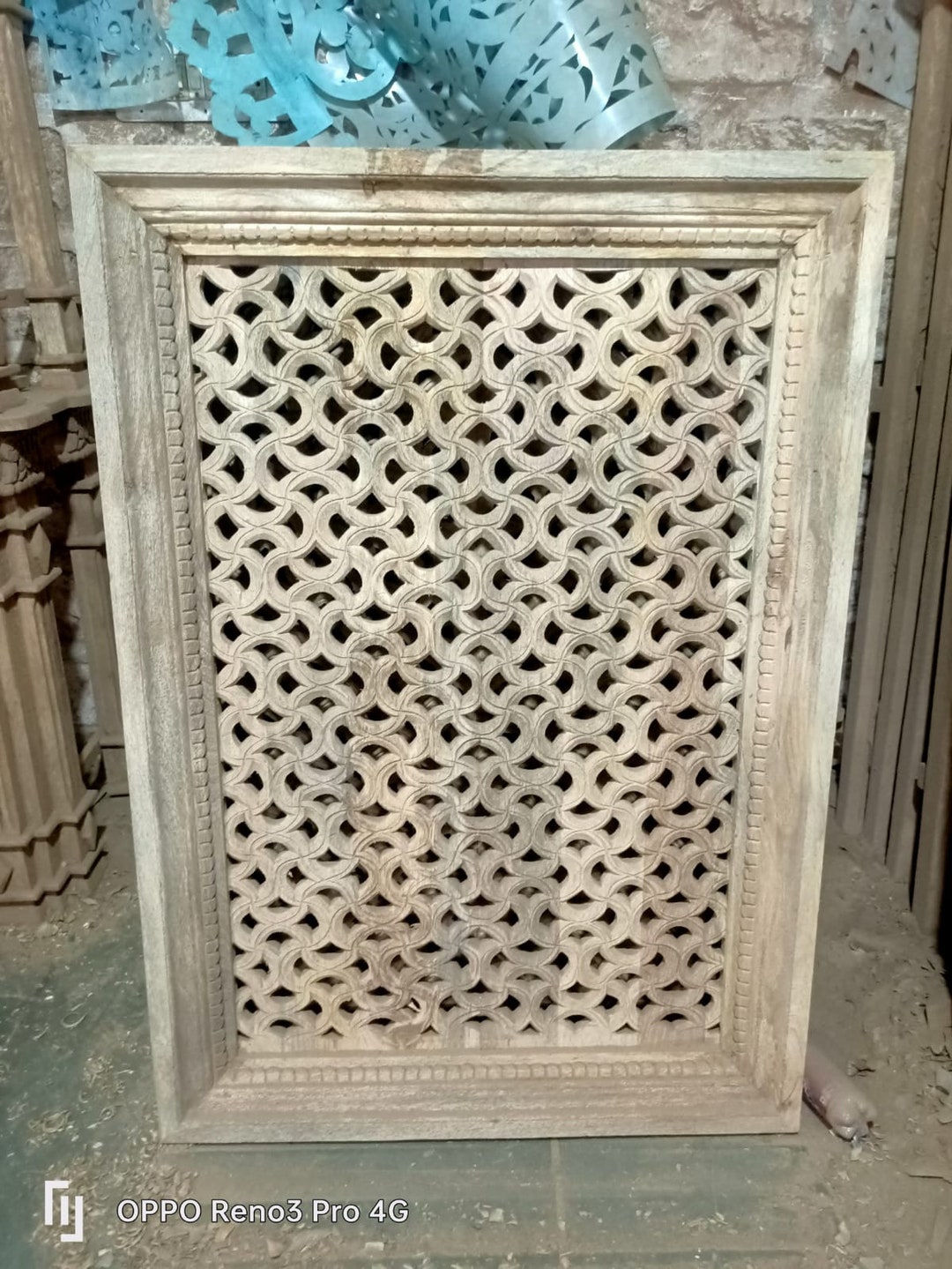 Rustic Wall Panel , Boho Hand Carved Wall Hanging, Indian Wooden Frame ...