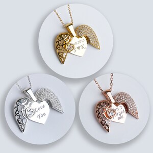 Personalized Angel Necklaces, Personalized Name Necklaces, Script Name ...