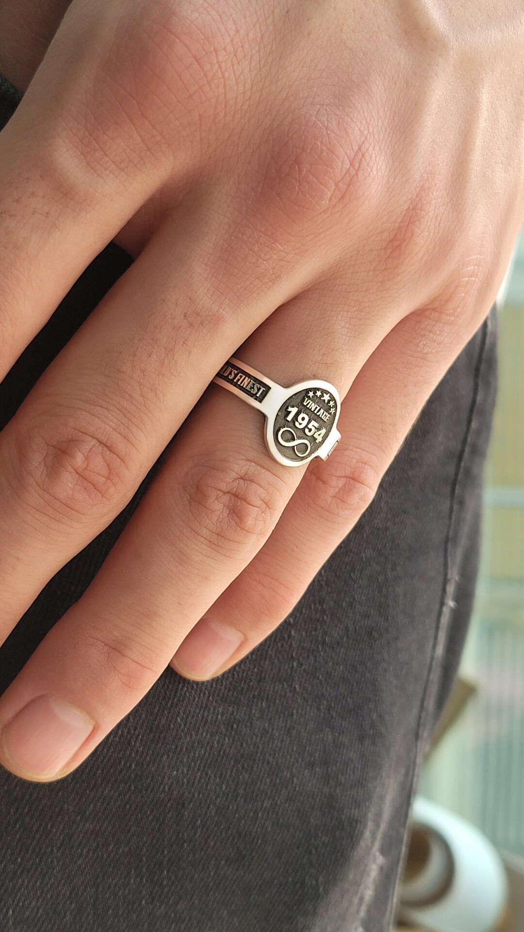 Personalized Ring for Men, Engraved Name Ring, Custom Name Bracelet ...