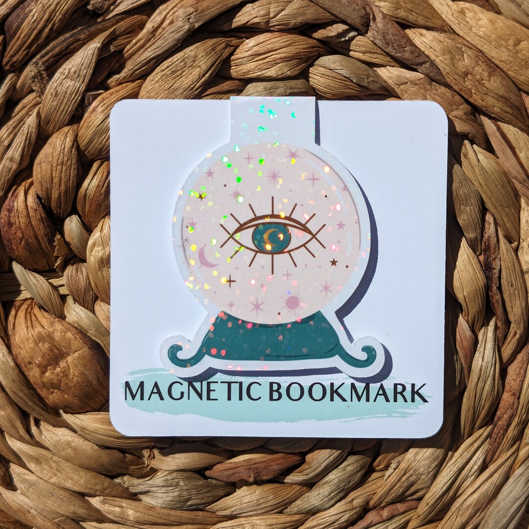 Crystal Ball Magnetic Bookmark Magic Bookmark Pagan Bookmark Wiccan ...