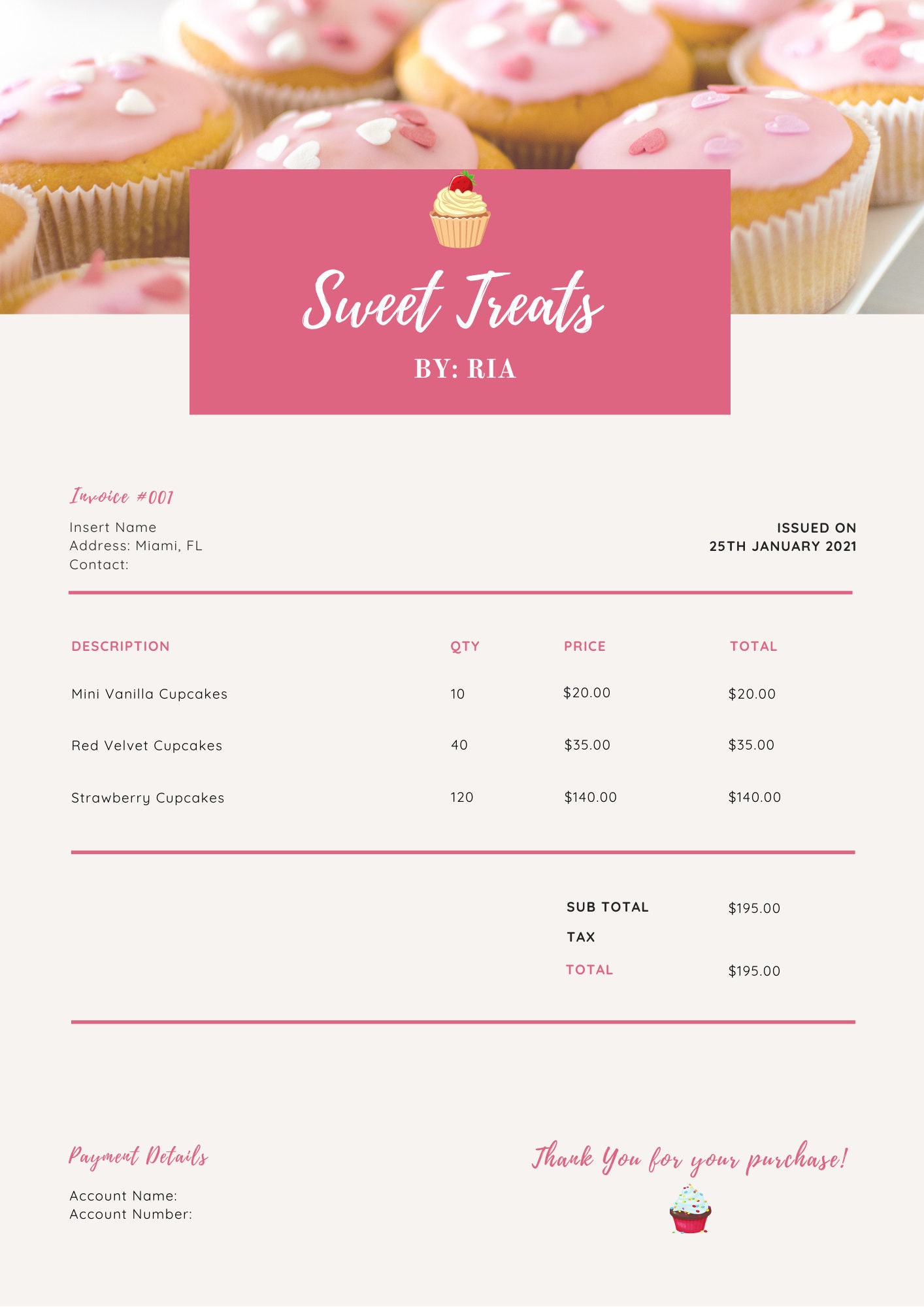 Bakery Invoice Template Bakery Invoice Template