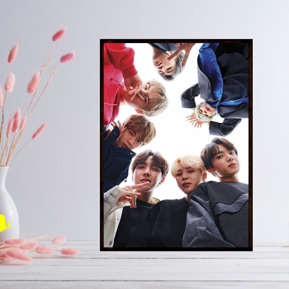 BTS Group poster BTS Group Gloss Poster Wall art Home | Etsy