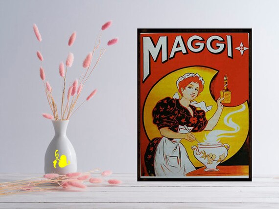 Maggi Seasoning Vintage Food Advertising Poster Wall Art | Etsy