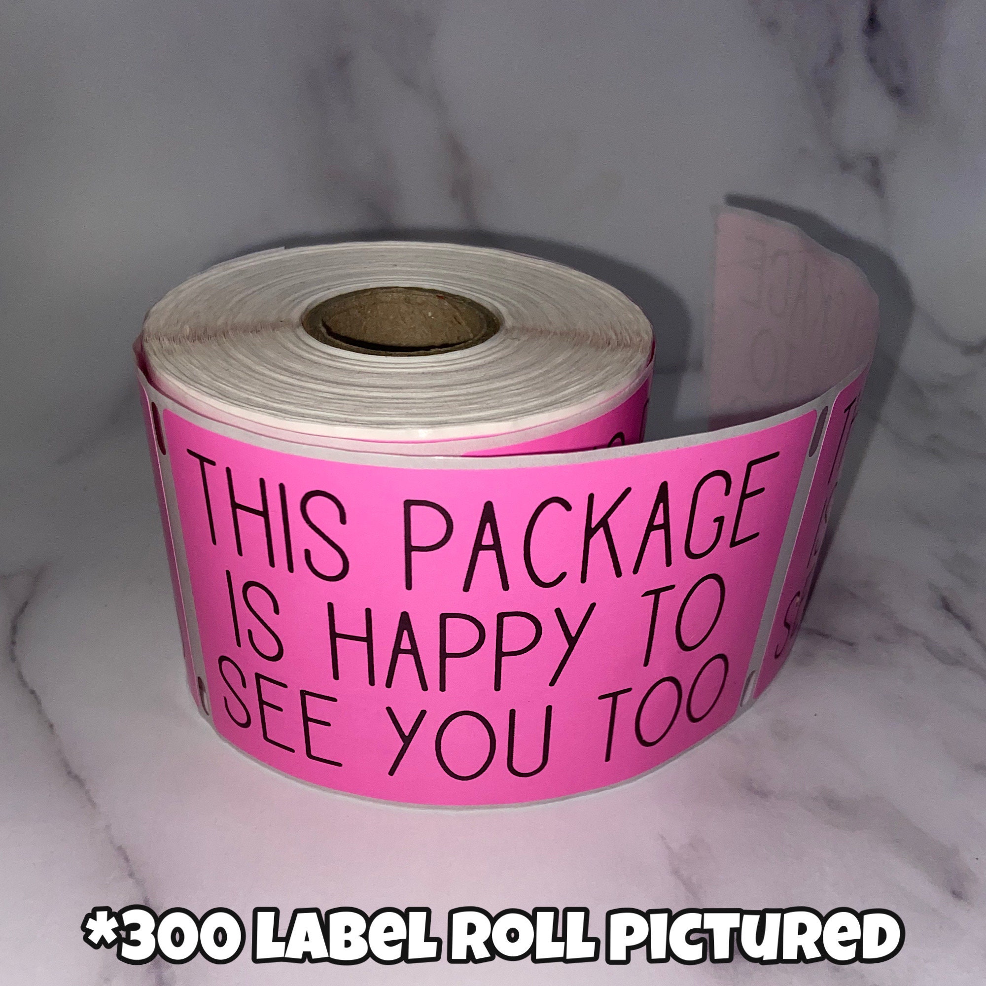 This Package is Happy to See You Too Stickers Packaging - Etsy