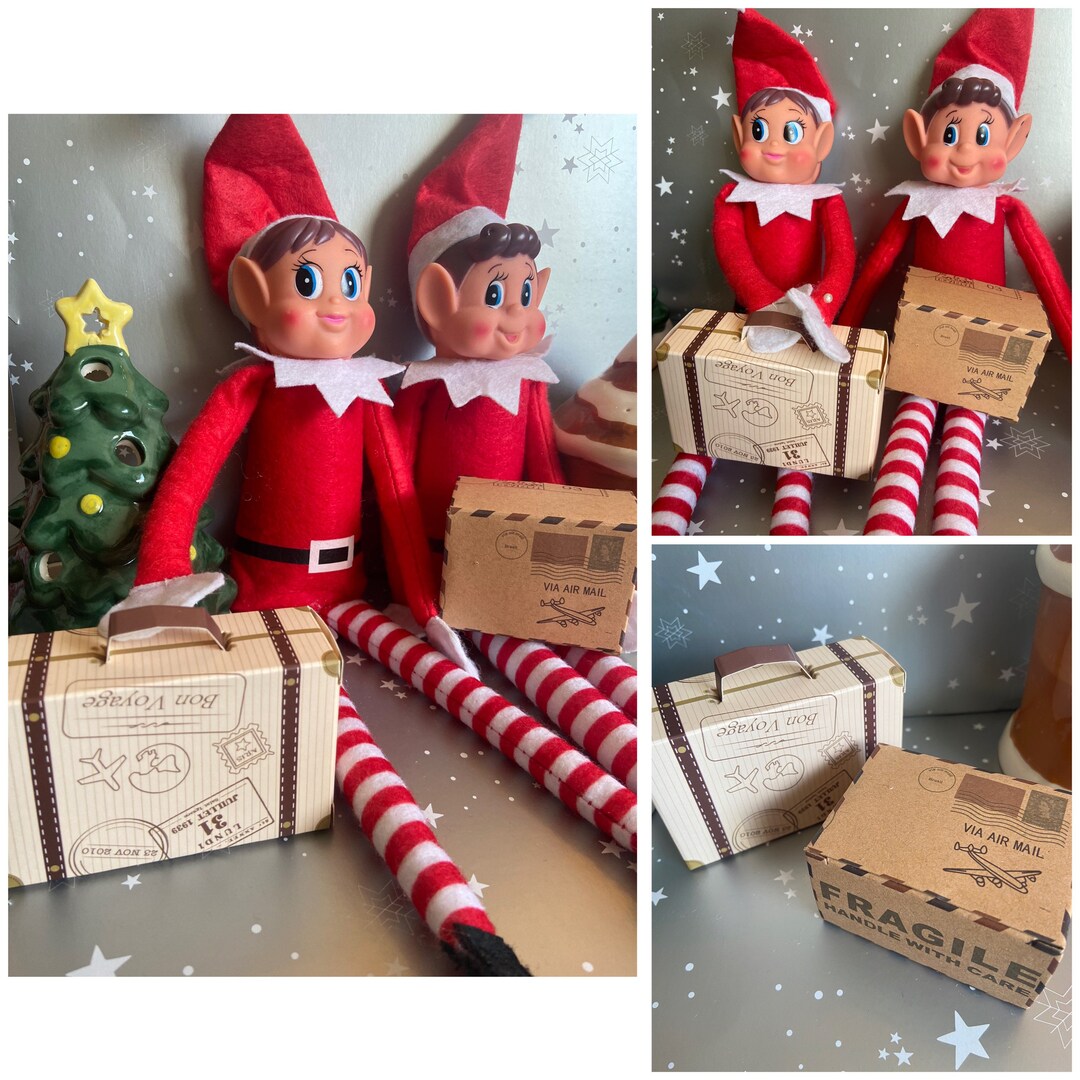Elf Size Suitcase & Parcel Props for on the Naughty Shelf - Etsy UK