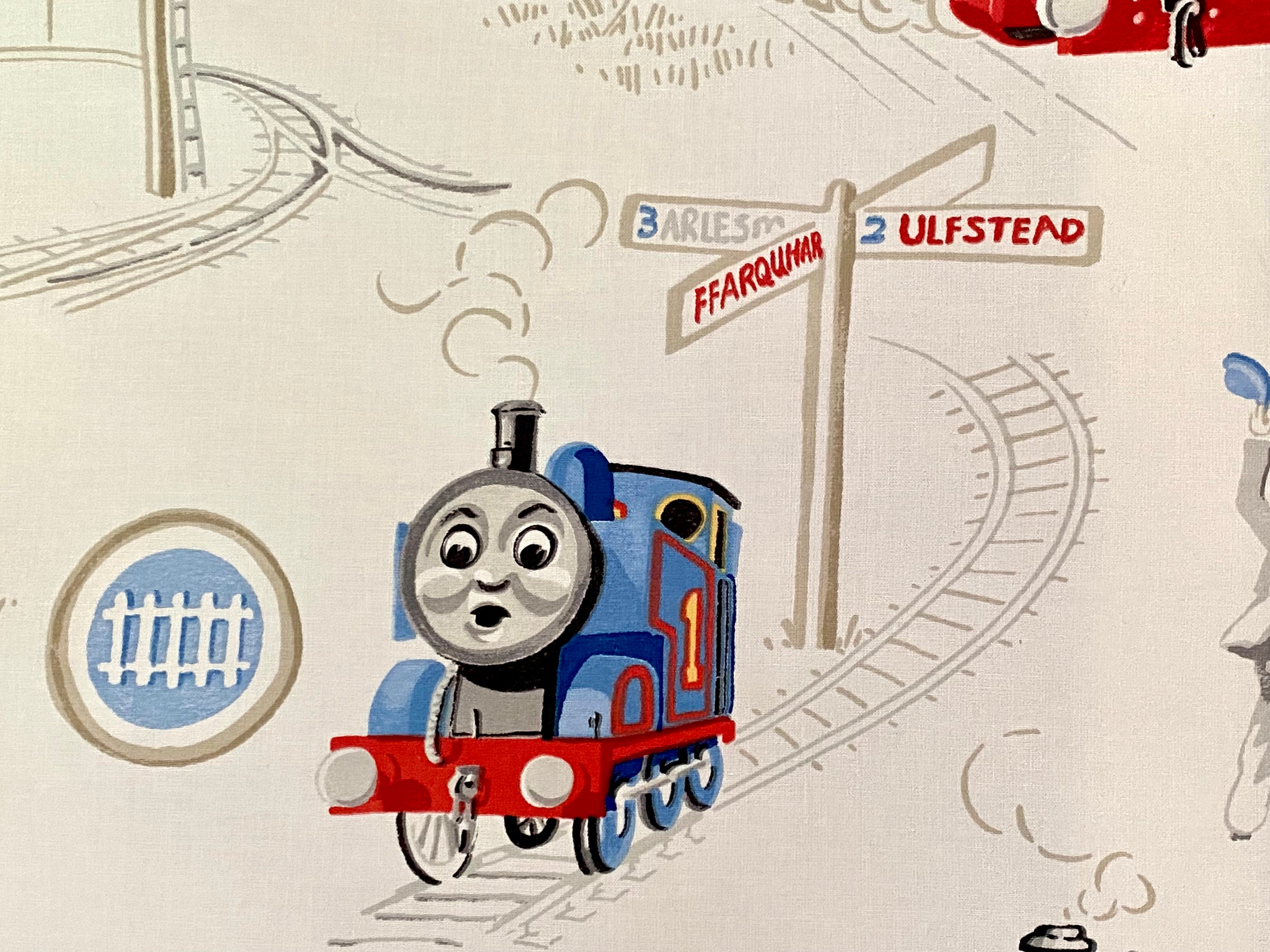 Jane Churchill Thomas the Tank Engine Cotton 135cm Wide - Etsy