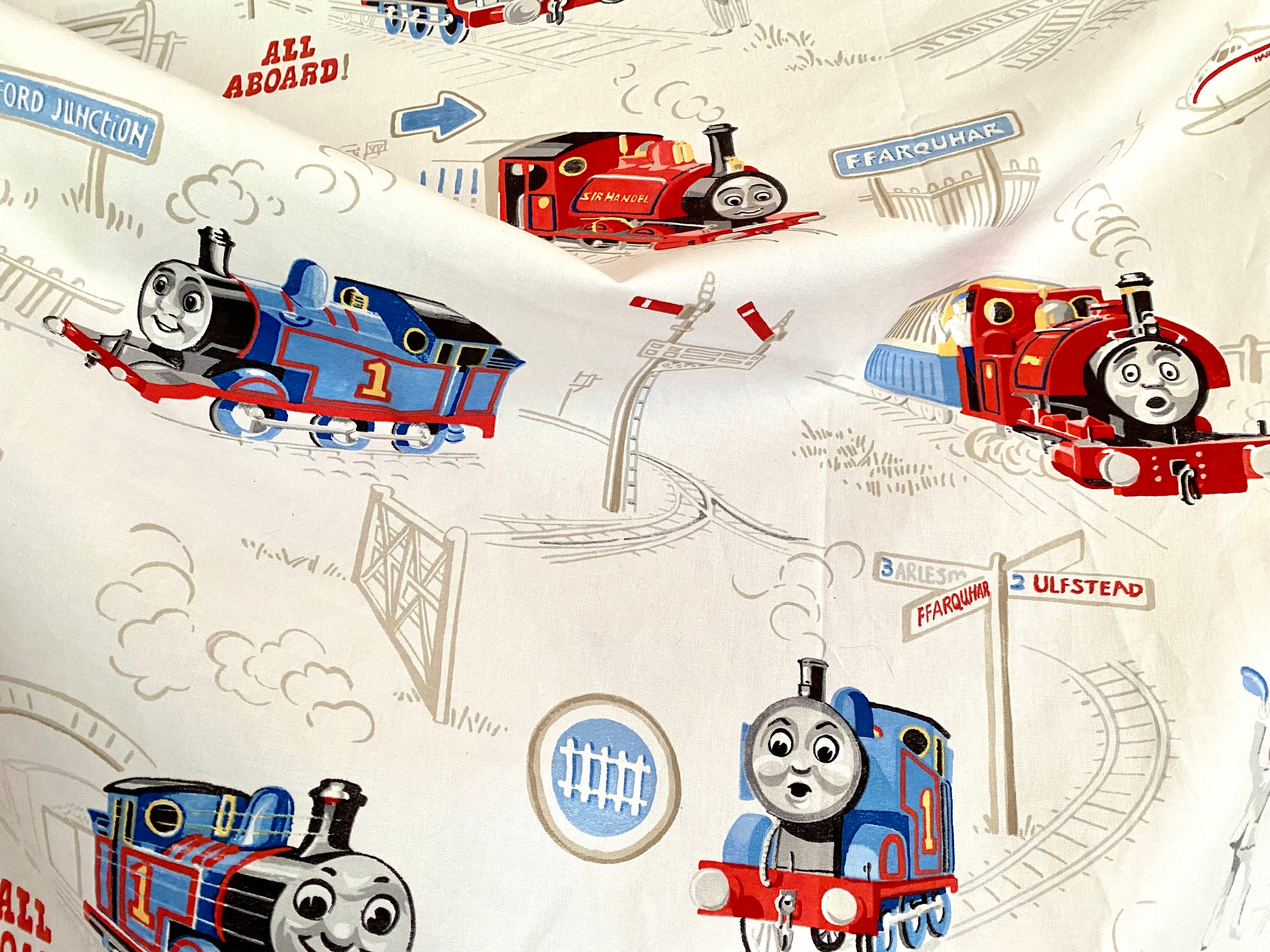 Jane Churchill Thomas the Tank Engine Cotton 135cm Wide Nursery Tales ...