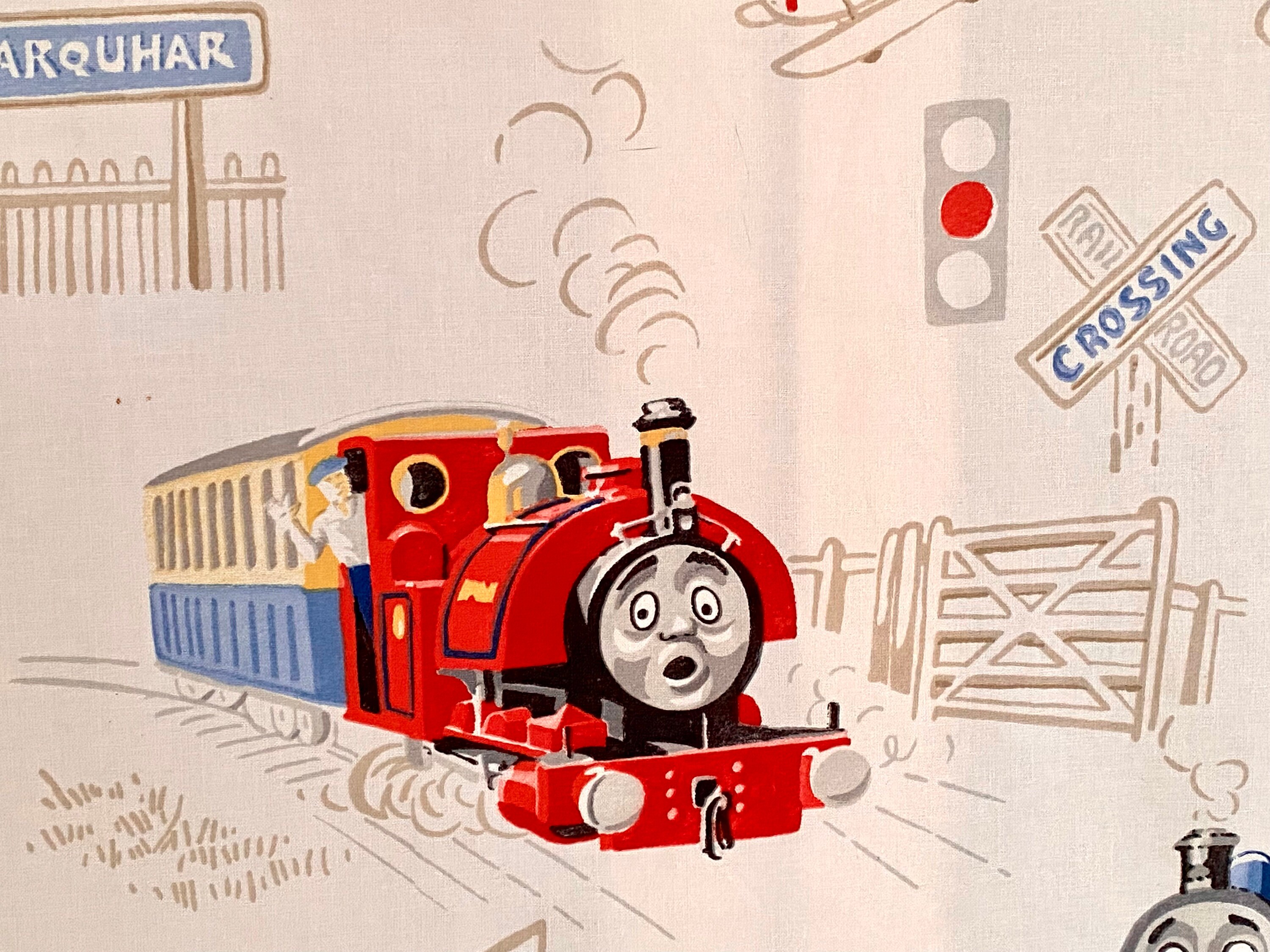 Jane Churchill Thomas the Tank Engine Cotton 135cm Wide - Etsy