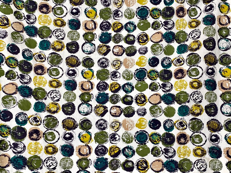1950's Lucienne Day Original Fabric Mid Century Textile 125cm X 120cm ...